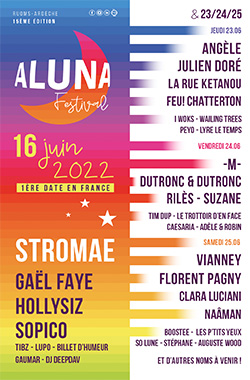 Aluna Festival en concert - Billetterie en ligne - Contremarque